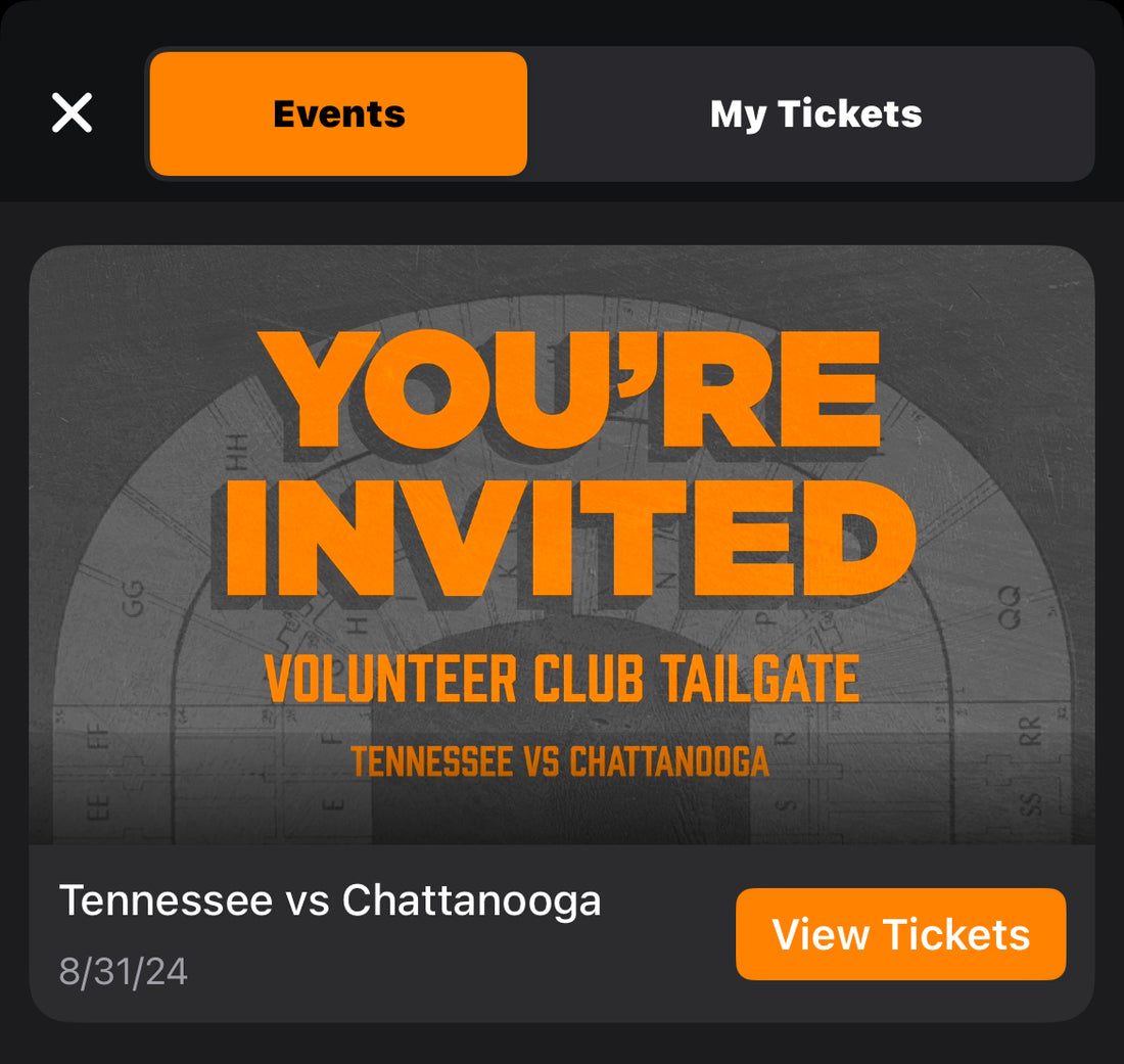 Tailgate Policy & Guest Tickets – The Volunteer Club